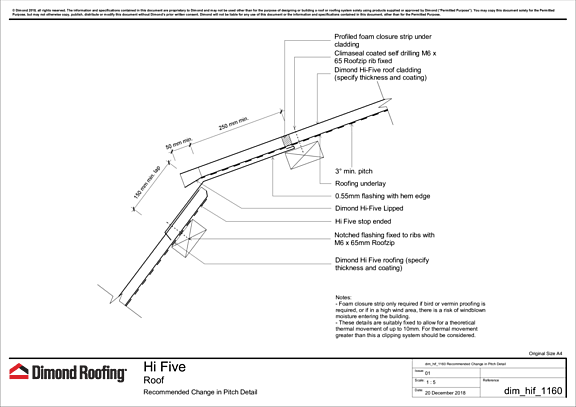 Hi Five - 5 Rib Roofing Profile by Dimond