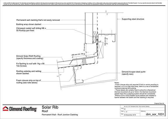 Solar-Rib Roofing New Zealand | Dimond Roofing