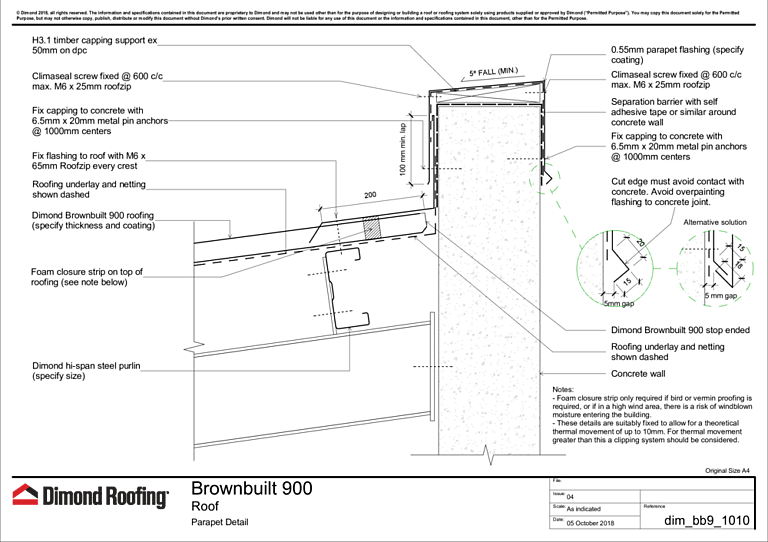 Brownbuilt 900 | Dimond Roofing