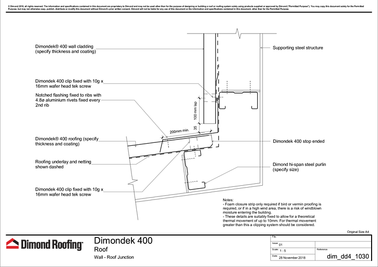 Dimondek 400 | Dimond Roofing