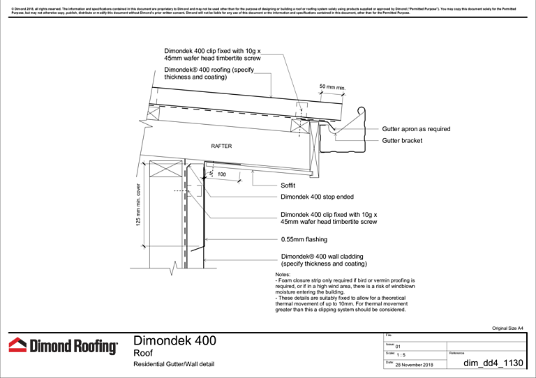 Dimondek 400 | Dimond Roofing