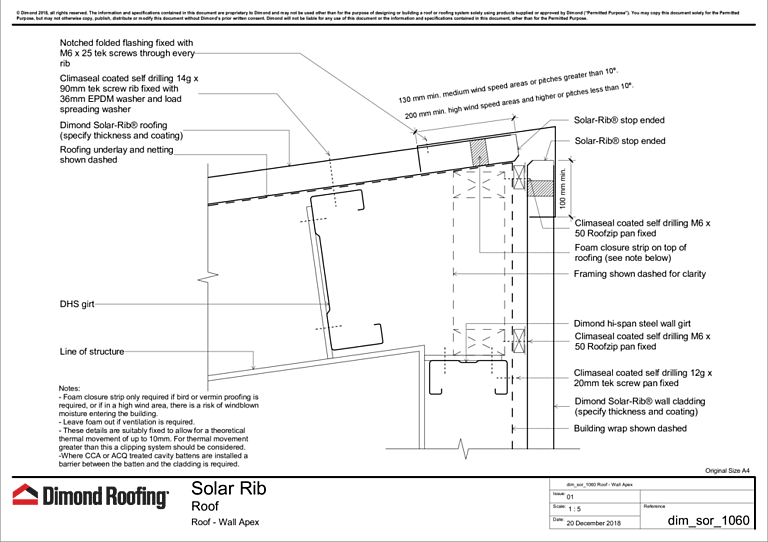 Solar-Rib Roofing New Zealand | Dimond Roofing