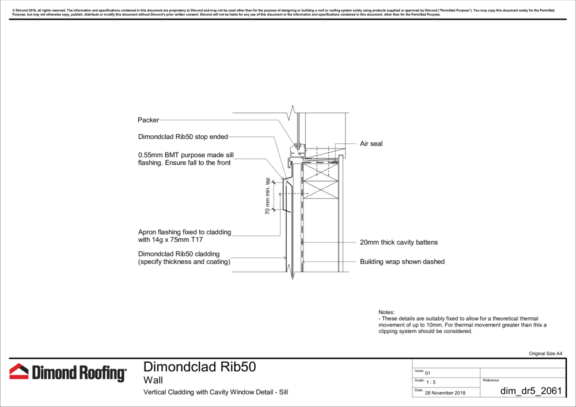 Dimondclad Rib50 Cladding | Dimond Roofing