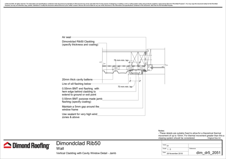 Dimondclad Rib50 Cladding | Dimond Roofing